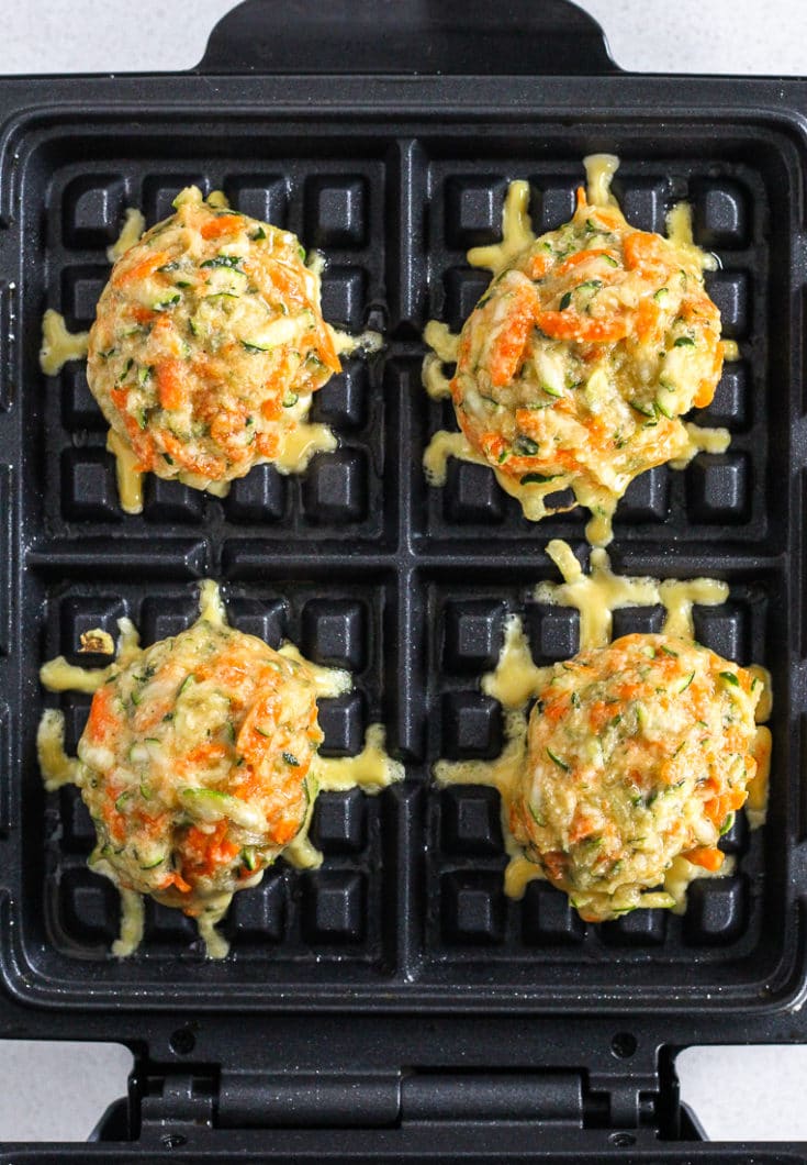 Gluten-Free Savory Veggie Waffles - Shaped by Charlotte