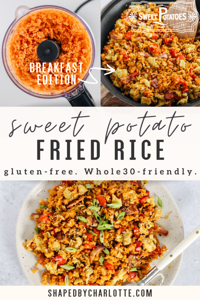 Breakfast Sweet Potato Fried Rice - Shaped by Charlotte